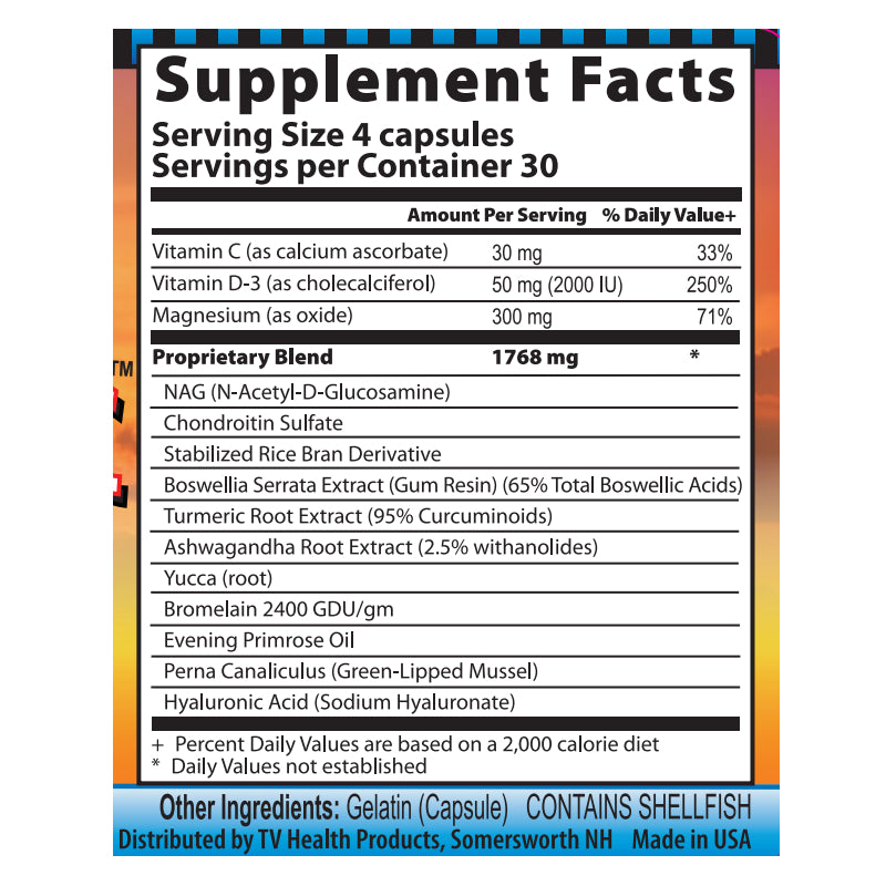 3 Flex D Classic Joint Supplement All-Natural Cox-2 Inhibitor with Ric ...
